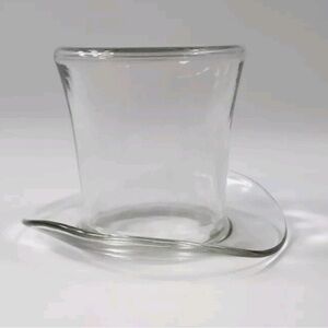 BLENKO | Accents | Blenko Top Hat Handblown Clear Glass Vintage 96s 45 ...